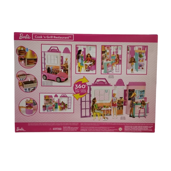 Barbie | Toys | 220 Mattel Barbie Cook N Grill Restaurant Fold Go Set ...